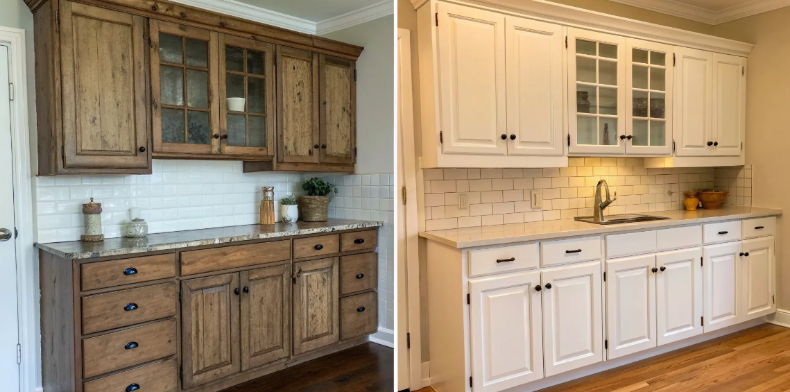 Painted Kitchen Cabinets Before and After: A DIY Guide